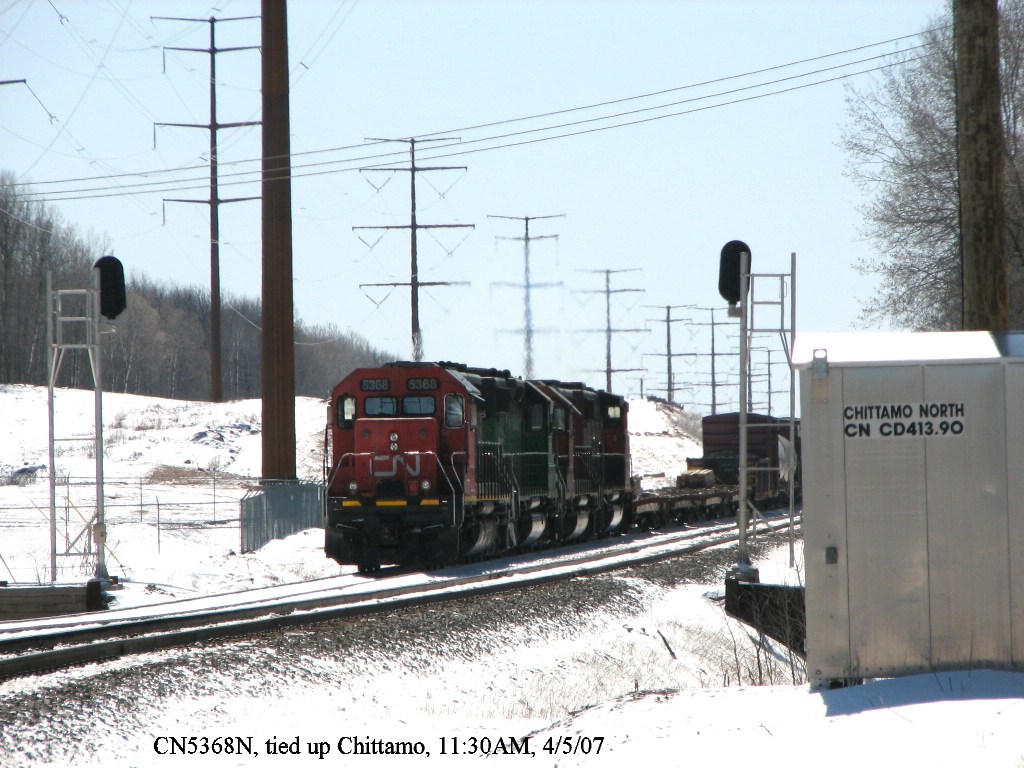 Its Crew Out of Hours, CN5368N Idles